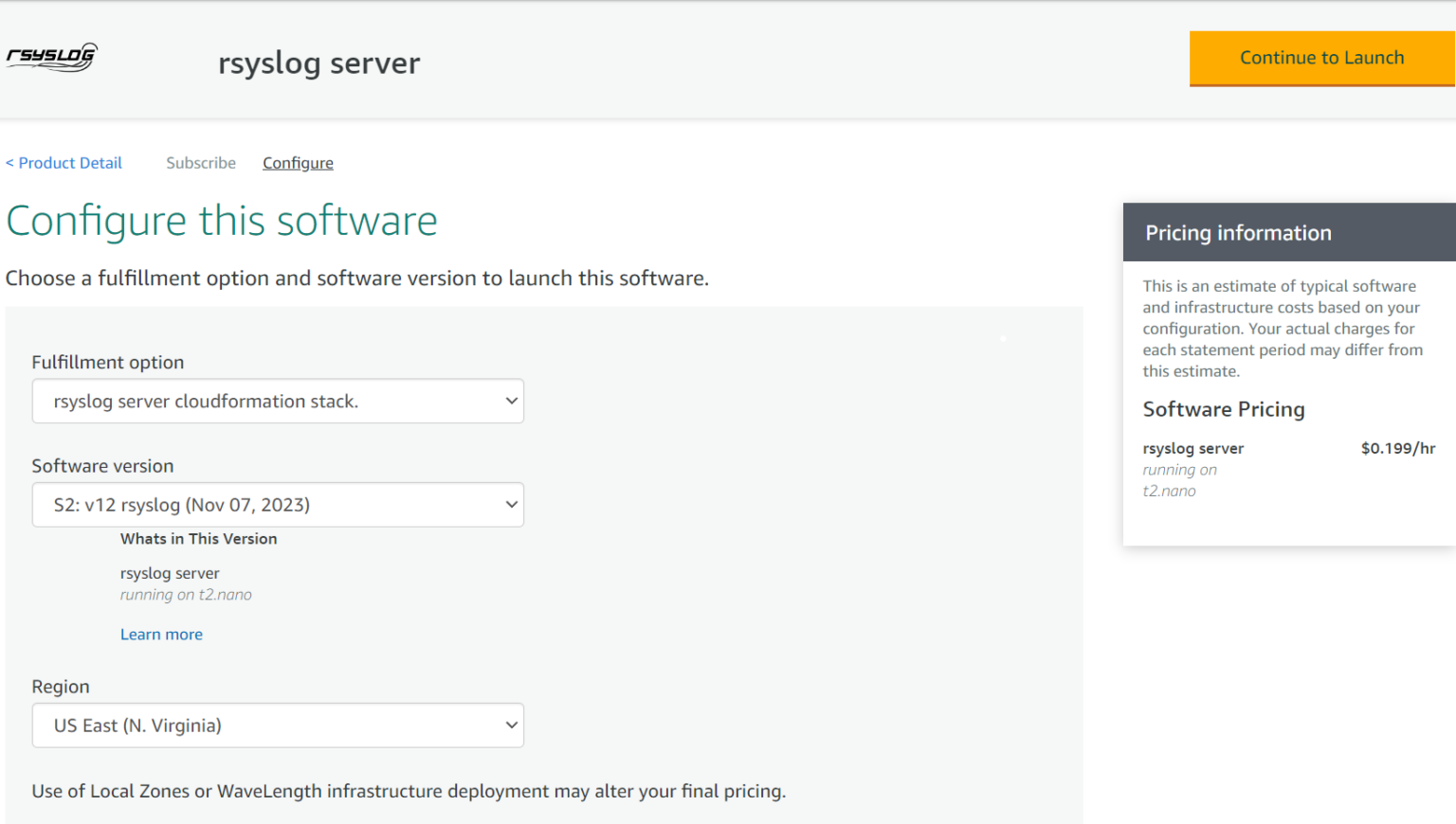 AWS rsyslog: Setup - rsyslog