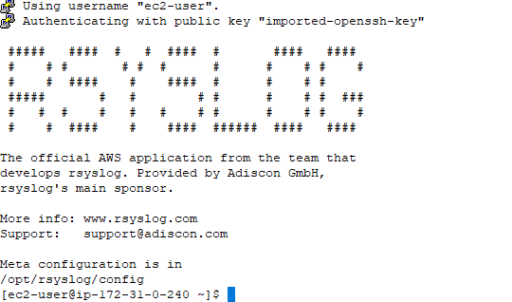 rsyslog - The rocket-fast system for log processing